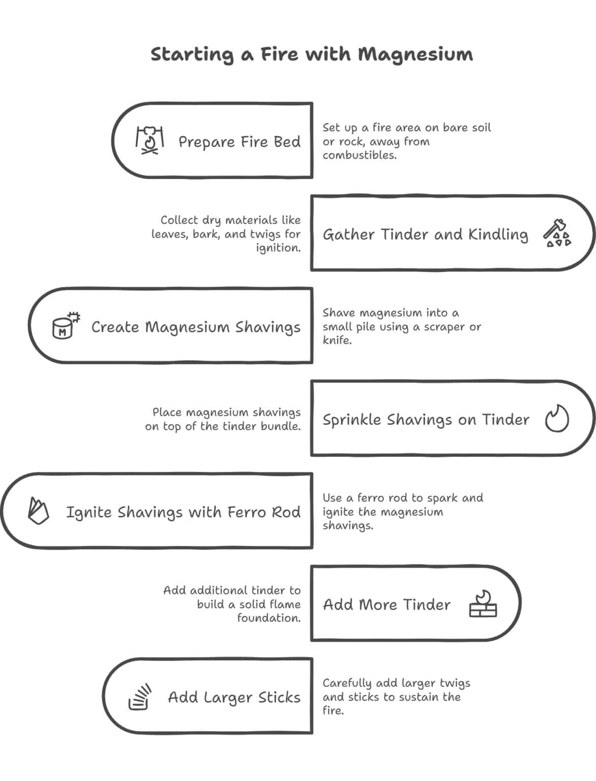 How To Use A Magnesium Fire Starter - EverstrykeMatch.com